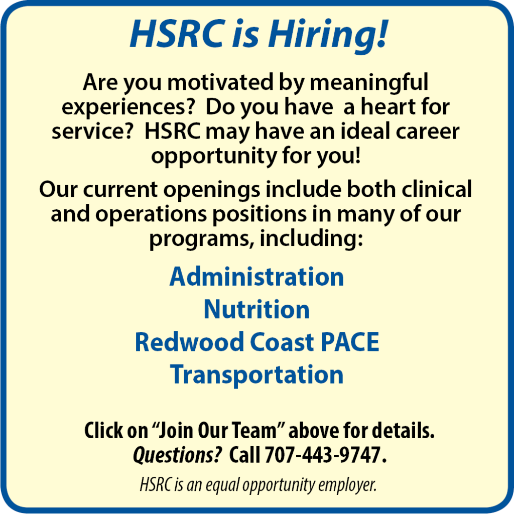 Humboldt Senior Resource Center | Supporting seniors in maintaining ...